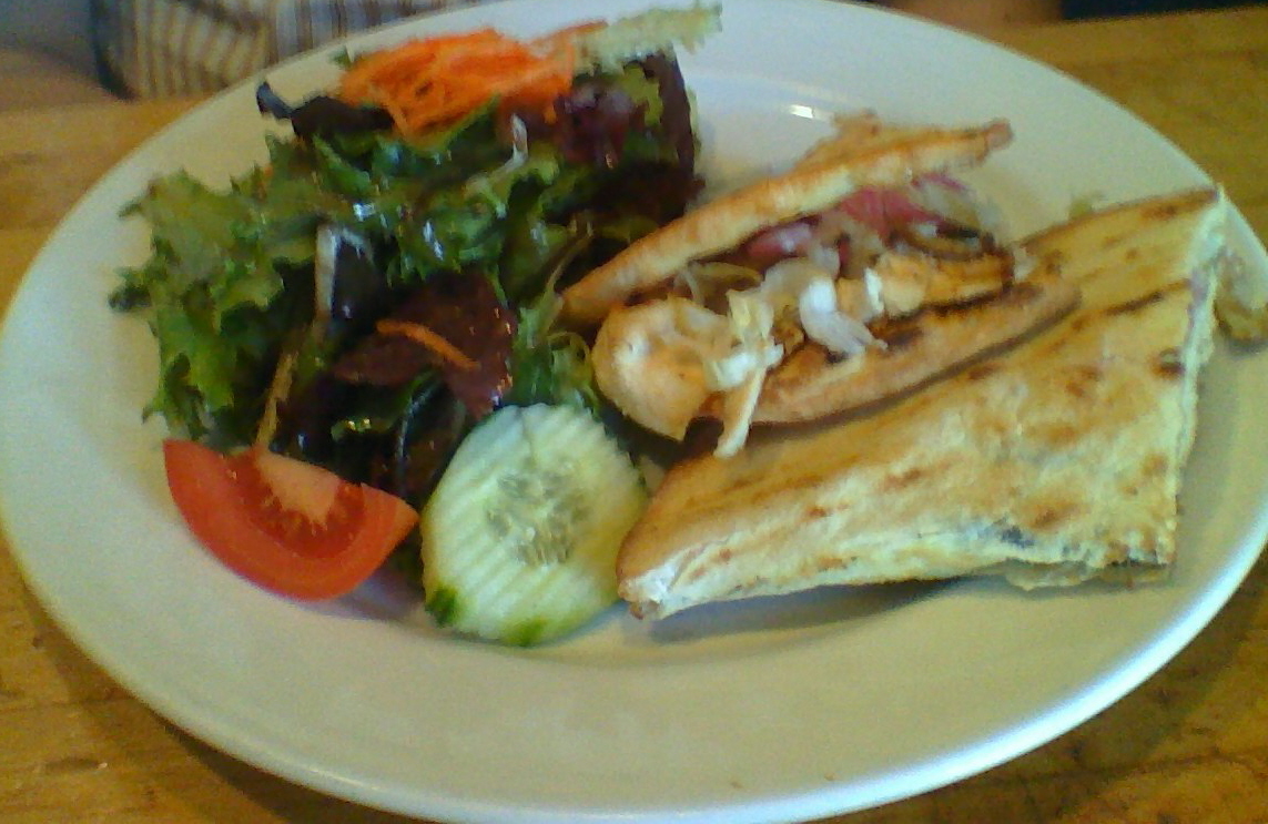 Lunch at Jimmy Beans in Berkeley | Akitachow.com: A food site and a big dog